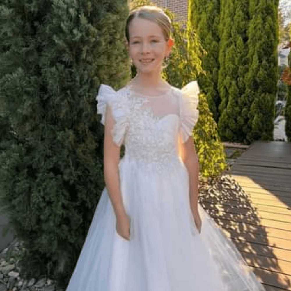 Ebony beaded Holy communion dresses | Pre-order Size 2 | Mini Treasure Kids
