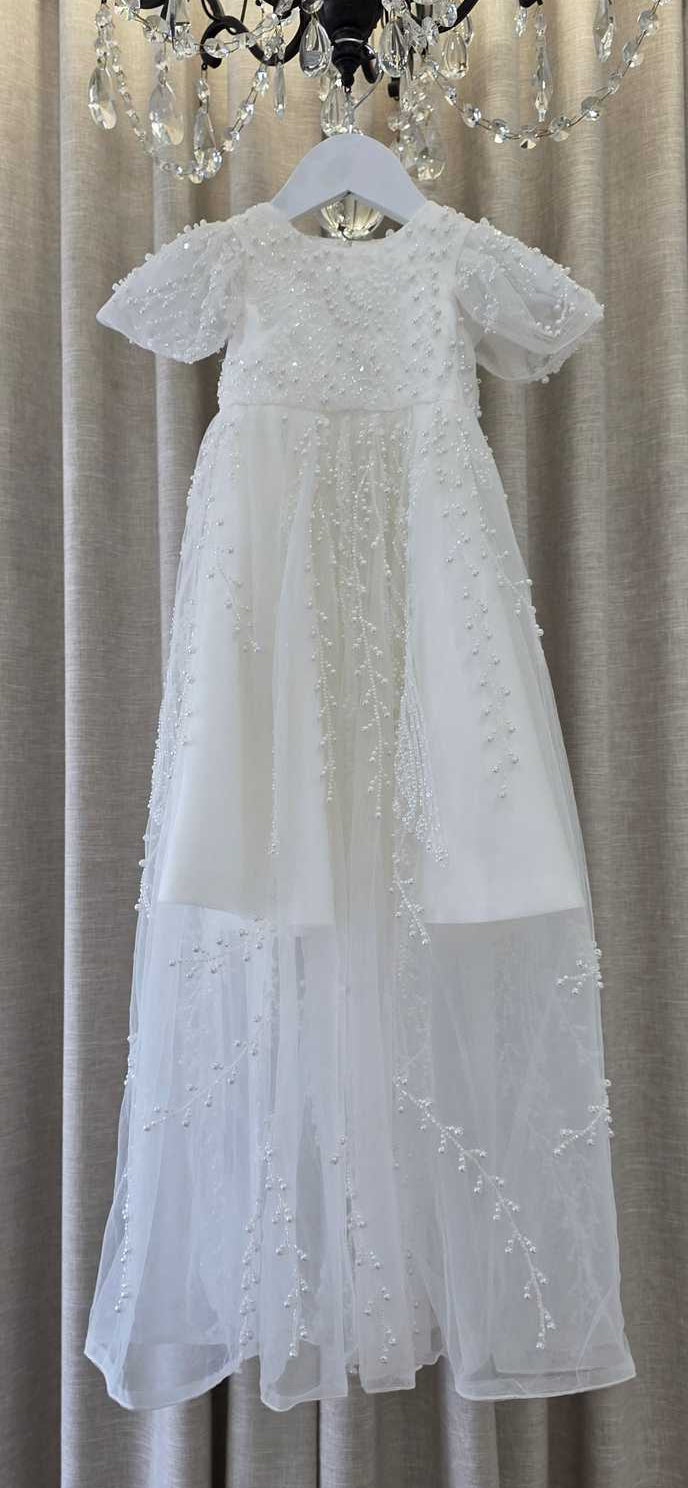 Seraphina Christening Gown – Elegant Baptism Dress | Mini Treasure Kids ...
