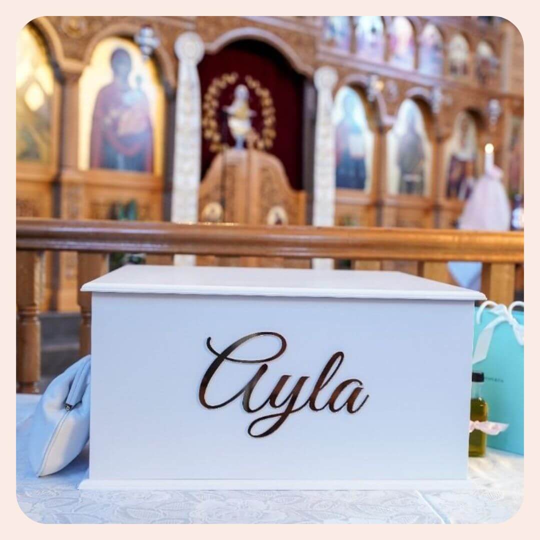 Large Timber Christening Box | keepsakes, boxes & candles | Rectangle ...