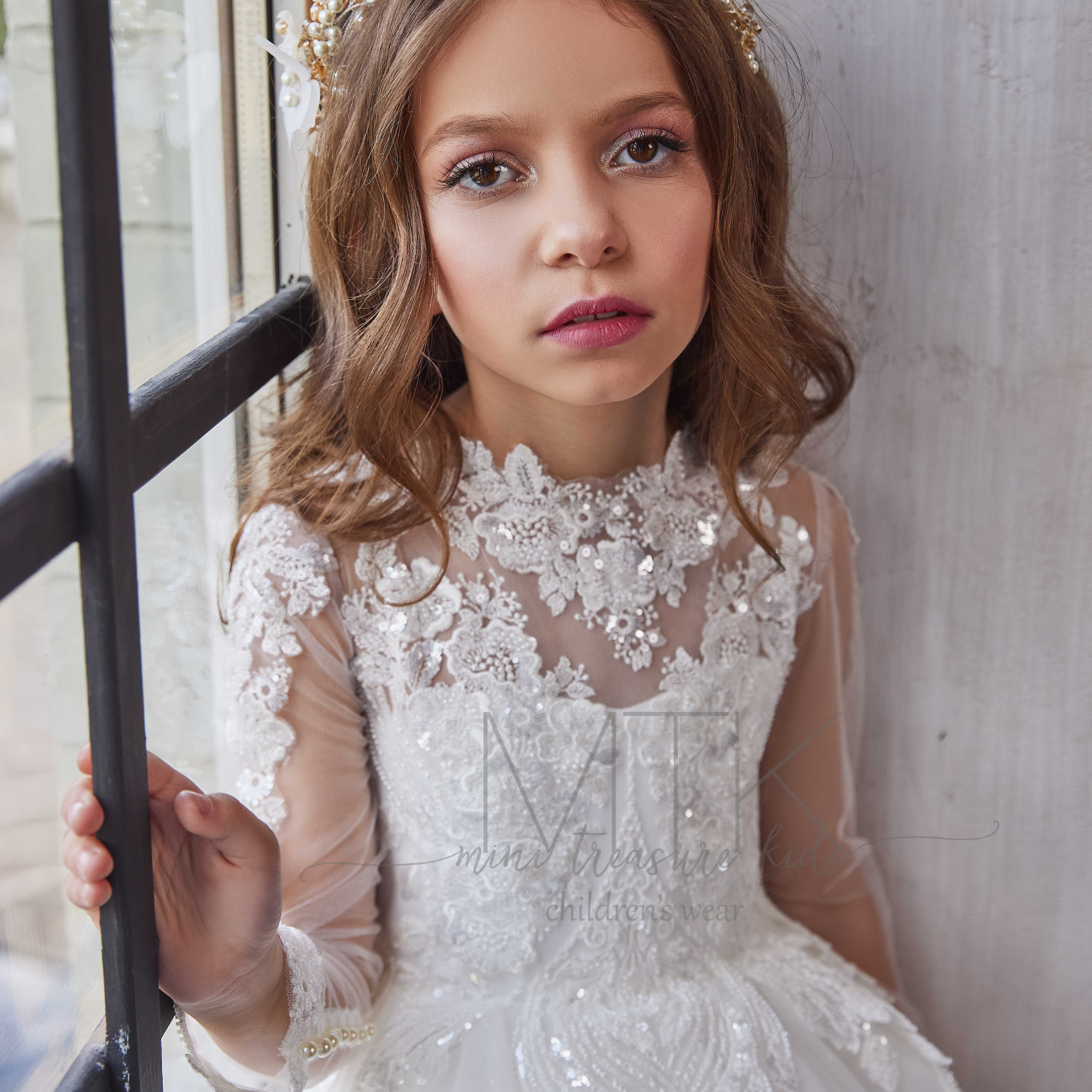 Emery Lux Girls Dress | Custom Made Handmade Couture Gown | Custom Made ...
